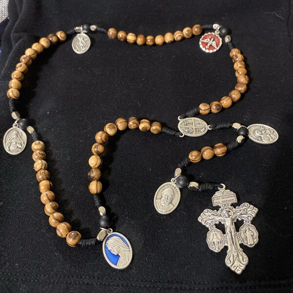 Scapular Medal, Sterling Silver Scapular Pendant, 18 K Gold Plated ...