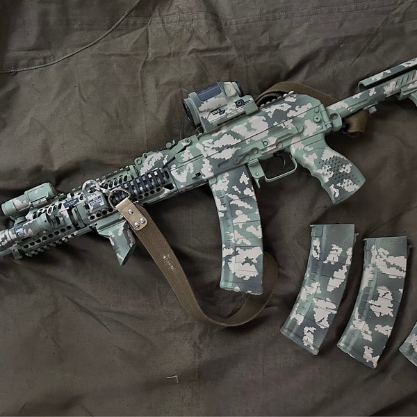 Pack of 2 Dbdu Desert Storm Camouflage Stencil Patterns Printed on ...