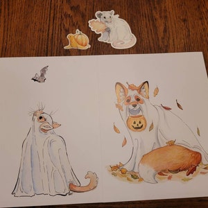 Spooky Ghost Hedgehog Print - Etsy