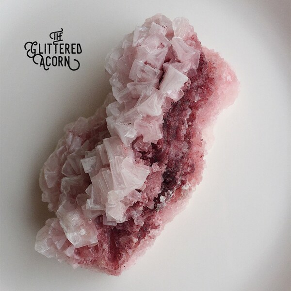 Rare Mordenite With Rare Rhombus Calcite Cube on Milky White Mordenite ...