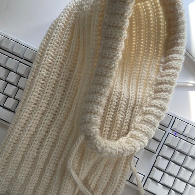 The Ribby Balaclava Crochet Pattern digital Balaclava Hood Crochet ...
