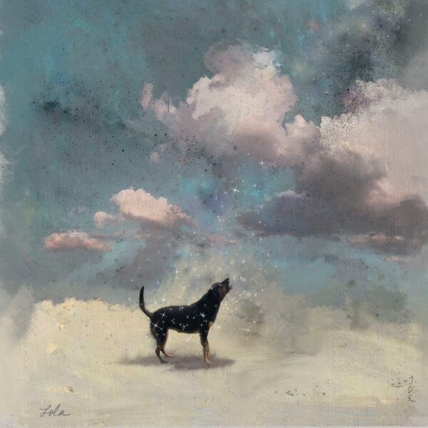 Pet Memorial, Pet Loss, Rainbow Bridge, Pet Sympathy Art, Dog Art ...