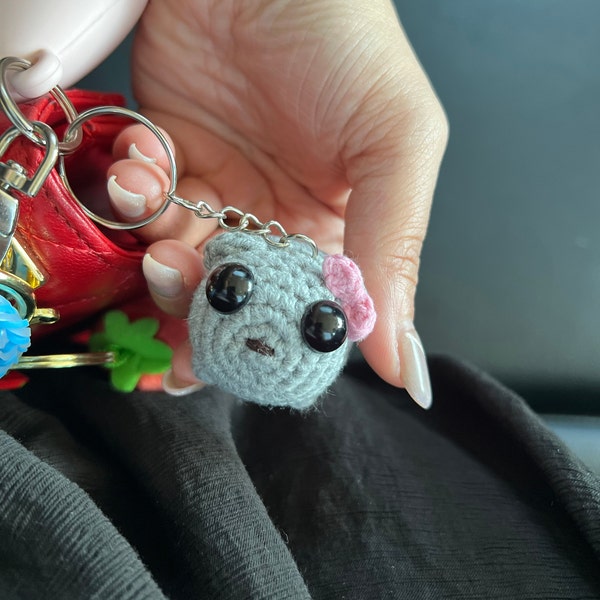 Handmade Crochet Angry, Drop, Exclamation Mark Manpu Hairclip Cute ...