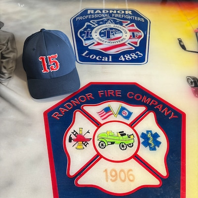 Fire Fighter Department, Fire & Rescue Trucker Cap, Puff Embroidery ...