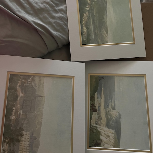 1” Antique Pale Gold Picture Frame - Real Wood Custom Frames for a ...