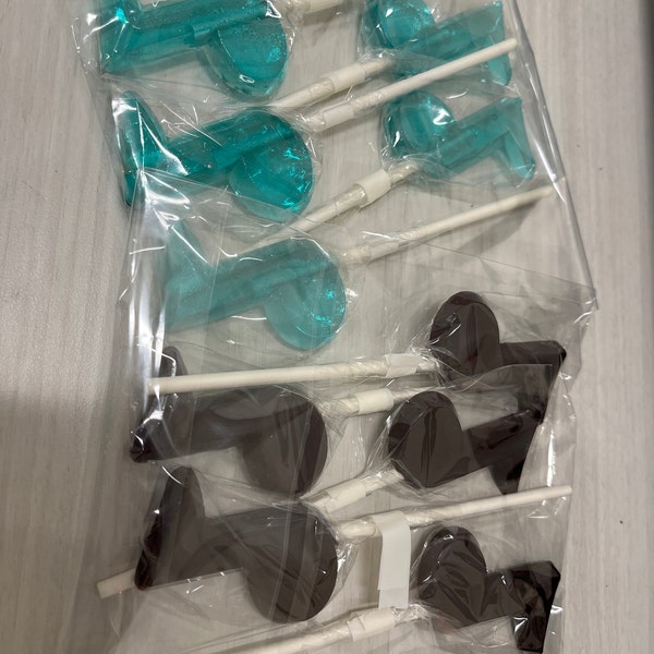 12 MUSICAL NOTE Hard Candy LOLLIPOPS - Music Themed Party, Musical ...