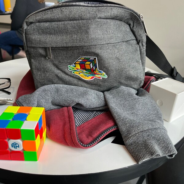 Rainbow Melting Rubik's Cube Patch, Iron on Patch, Embroidered Patch ...