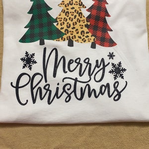 Buffalo Plaid Cheetah Tree Svg,christmas Tree Svg,merry Christmas Svg ...