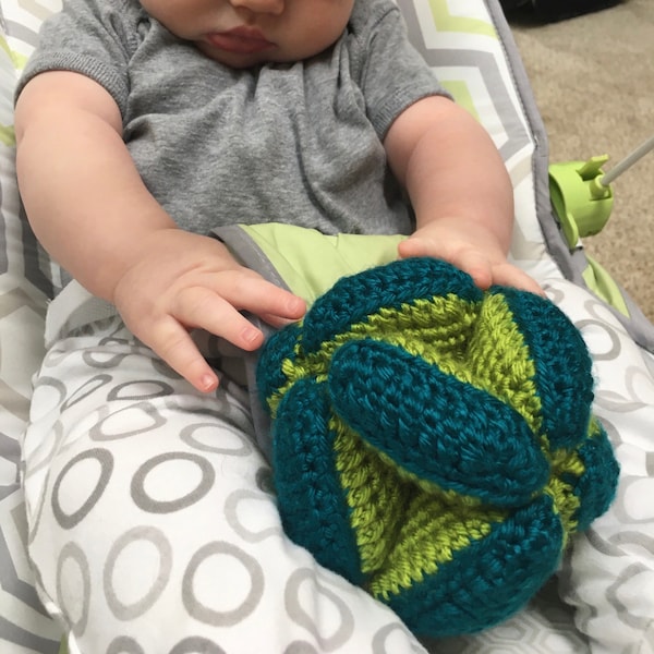 Crochet Pattern - Baby Clutch Ball Toy (makes a Great Baby Gift ...