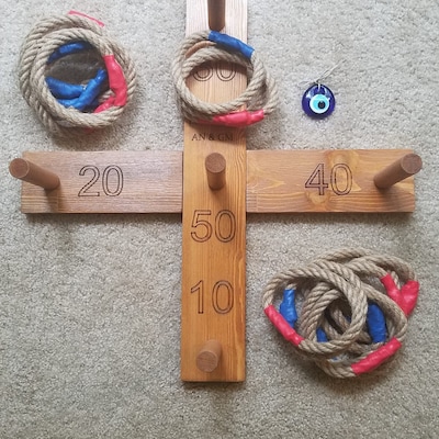 6 Rope Ring Toss Throwing Rings Throwing Game Rings Rings Only Free ...