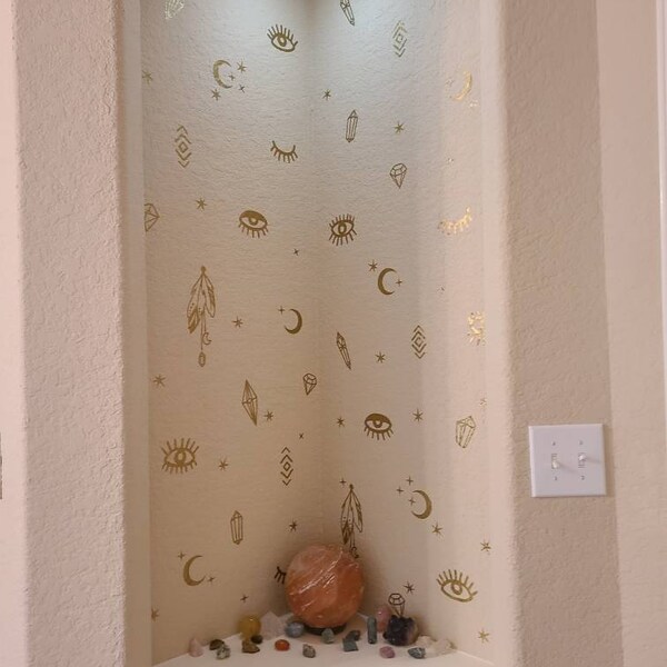 Mystical Charms Wall Decals - Boho Wall Decals, Eye Decals, Talisman ...