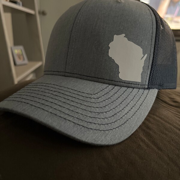 Wisconsin Hat Wisconsin Trucker Hat Wisconsin Unisex Sized Hat State of ...