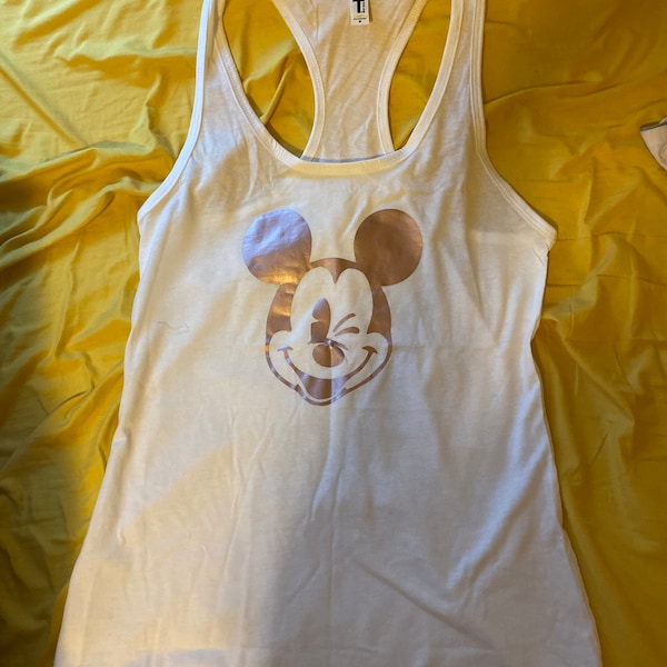 Mickey Disney Tank Top, Winking Mickey Shirt, Magic Kingdom Tee, Vacay ...