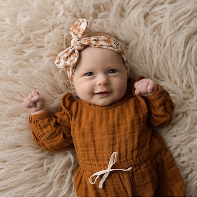 Rustic Sunflower or Coco Gingham or Golden Floral Top Knot Headband ...