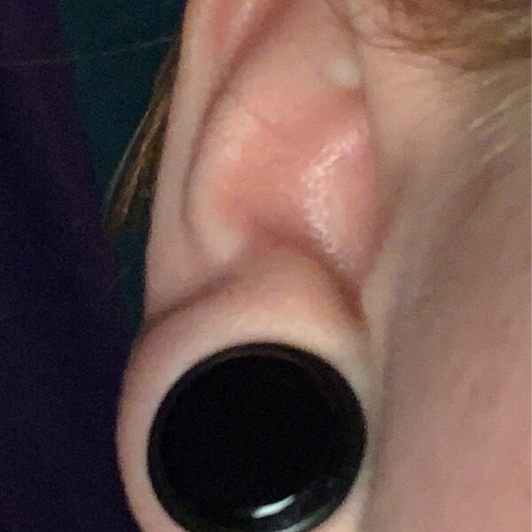 Black Non-flare Acrylic Ear Plugs Stretchers Gauges Pair/kit, Sizes: 14g 12g 10g 8g 6g 4g 2g 0g ...