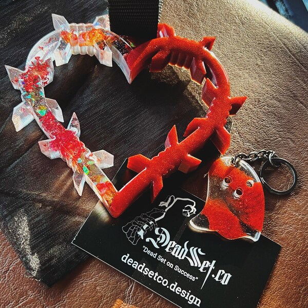 Custom Tsurikawa - BARBWIRE HEART - Etsy