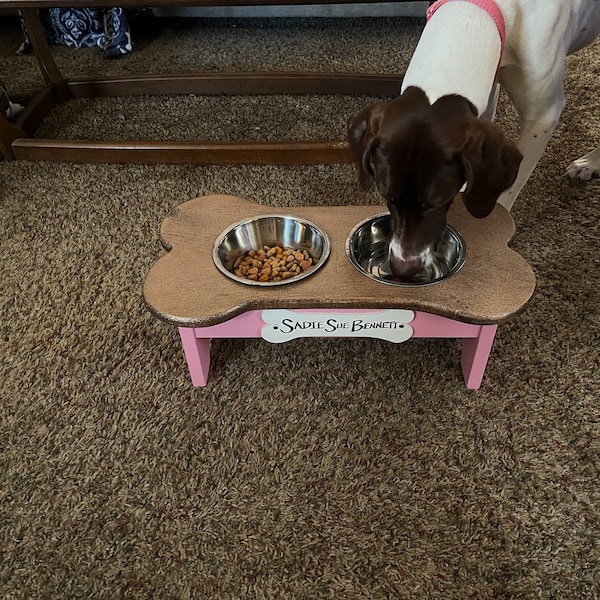 Princess Personalized Dog Feeder - Etsy