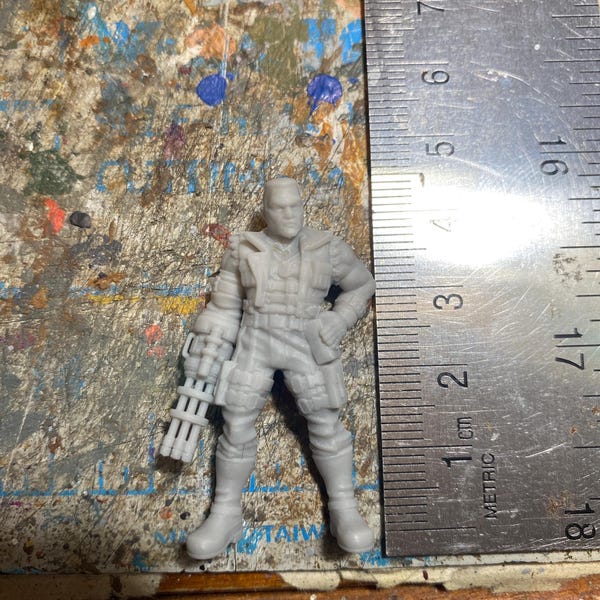 Apocalyptic Fist Fighter 32mm Dnd Miniature - Ethan Savage Studios - Etsy