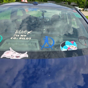 Allan Smiling Friends Sticker Mirror Front Facing Allan Waterproof ...