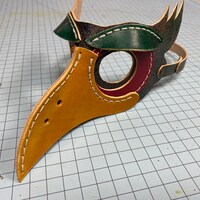 Bird Mask Pattern Halloween Mask Pattern DIY Leather - Etsy Canada