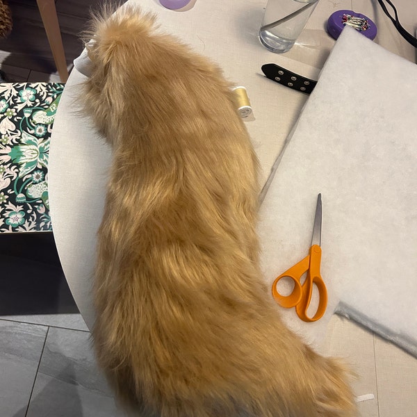 DIGITAL Canine Tail Pattern for Fursuits PDF Download - Etsy