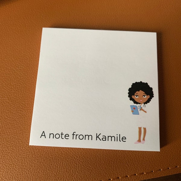 Custom Nurse Doctor Sticky Notes // Nurse Gift Idea, Customizable ...