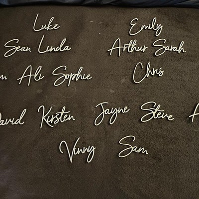 Personalised Place Names Wooden Place Names Unique Wedding Favours ...