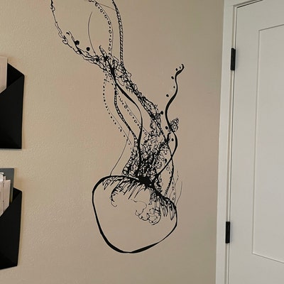 Jellyfish Wall Decal Jellyfish Wall Sticker, Jellyfish Bathroom Wall ...
