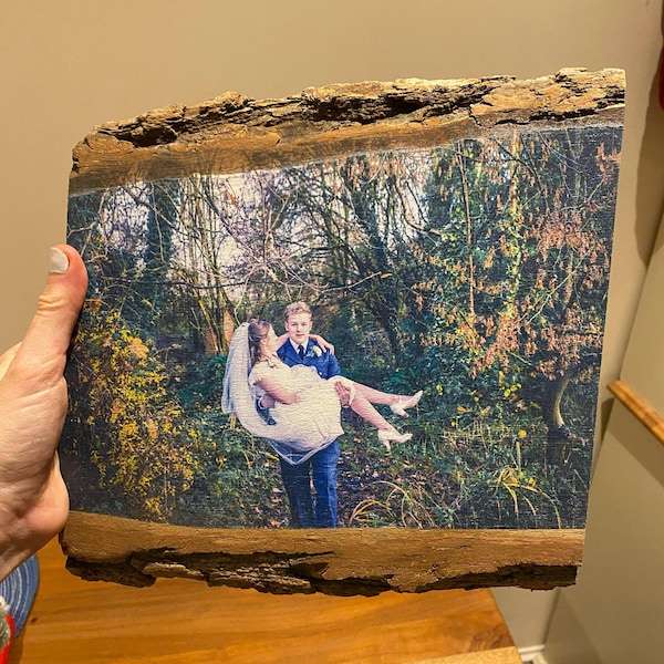 Personalized Photo on Wood Custom Photo as Valentine Photo Gift ...