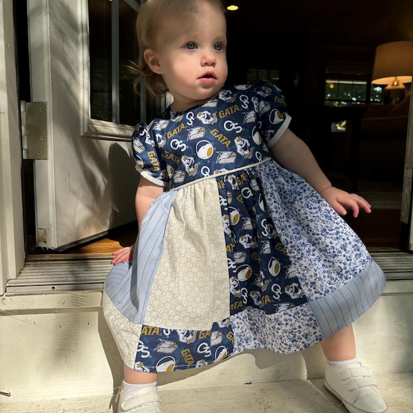 University of Georgia Baby/toddler/girls Dress Size 6m-girls 8 - Etsy