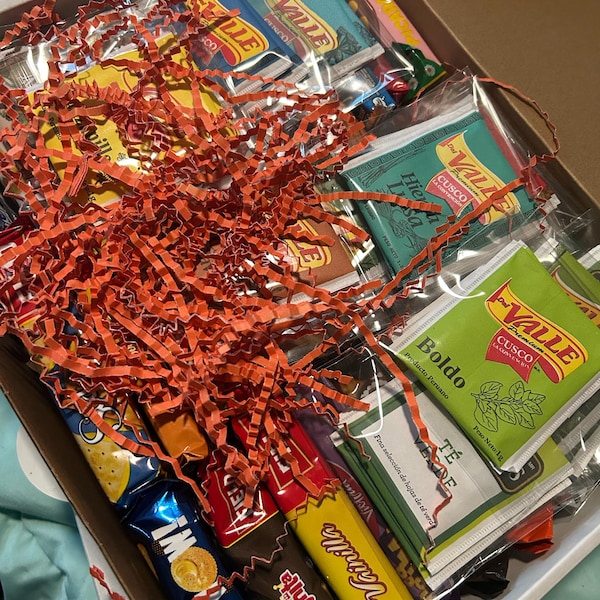 Peruvian Candy Box With Assortments Chocolates, Cookies & Candies ...