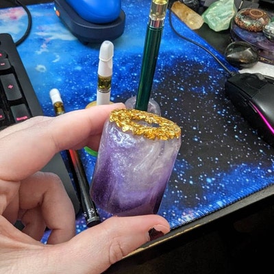 Vape Pen Stand Vape Pen Holder Handmade Rainbow Clouds and Glitter ...