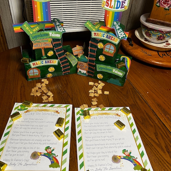 Printable Leprechaun Trap Kit St Patricks Day Activity for Kids DIY ...