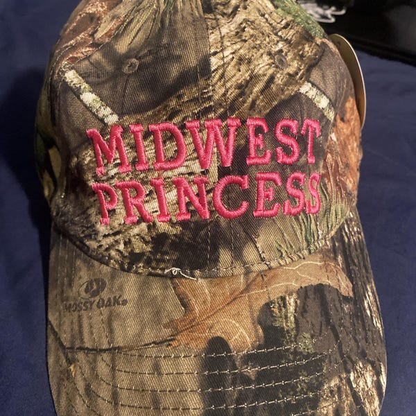 Midwest Princess-mossy Oak Camo-vintage-trucker-dad Hat-unstructured - Etsy