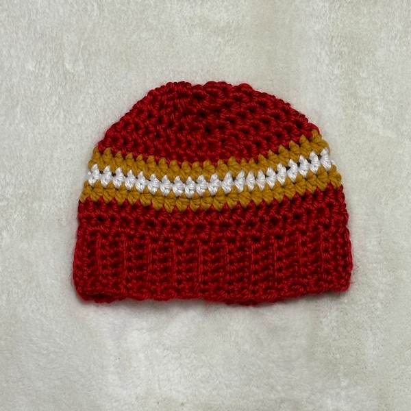 Ohio State Buckeyes Crochet Hat, Ohio State Beanie, Unisex, Women’s Hat ...