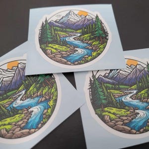 Forest Path Sticker: Tranquil Nature Walk Decal for Outdoors Lovers - Etsy