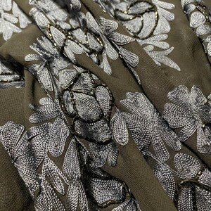 Chinaar Pattern Zari & Self Aari Fusion Embroidery Kashmir | Etsy