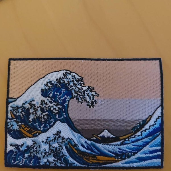 Urbanski Patch the Great Wave off Kanagawa for Ironing 7 X 10 Cm ...
