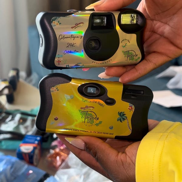 WRAP ONLY B&w Custom Kodak Disposable Camera Wrap Custom Camera Sticker ...