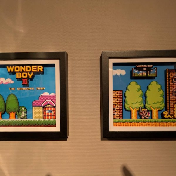Jet Set Radio Pixel Art Shadow Box – Handmade – 3D Layered – Framed - Etsy