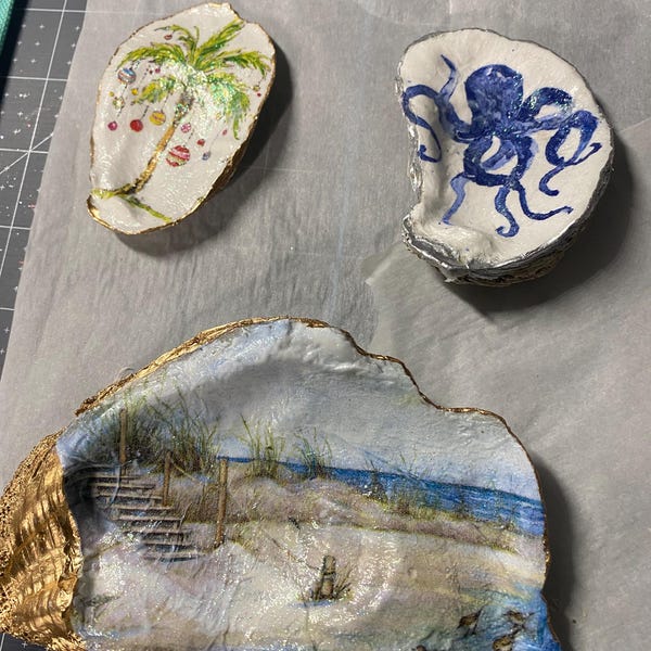 Set of 30 Baby Oyster Shells (.5 - 1.5)| Crafting Ready | Nautical ...