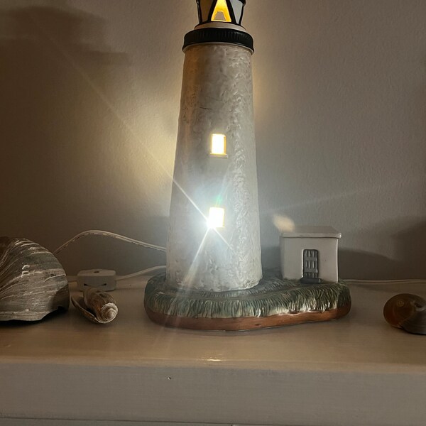Hunting Island Lighthouse RARE Lefton Lighthouse South Carolina Lighthouse Lighthouse Lamp - Etsy