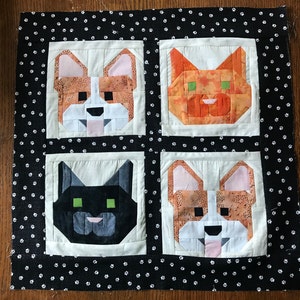 Set of 4 Camping Quilt Block Patterns Mountains Camper - Etsy
