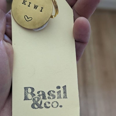 Custom Hand Stamped Dog Tags Simple Handmade Pet Id Tag Metal Circle ...