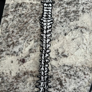 Horror Patch Spine Back Patch, Large Embroidered Patch, Skeleton, Skull , Punk Patch, Goth Patch ...