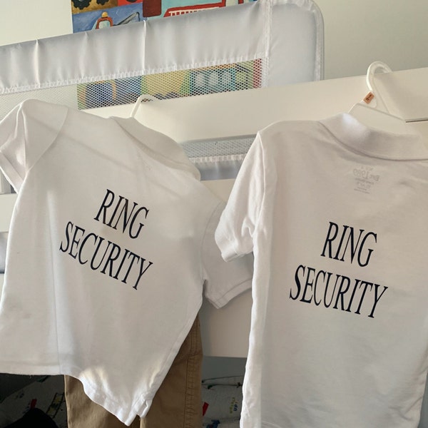 Ring Security Iron on Decal: Ring Bearer Rehearsal Gift - Etsy