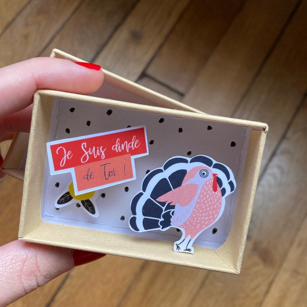 Love Message Diorama Box, Small Message Box, Valentine's Day, Valentine ...