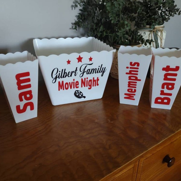 Personalized Popcorn Set /personalized Popcorn Tub/ Party Favors ...