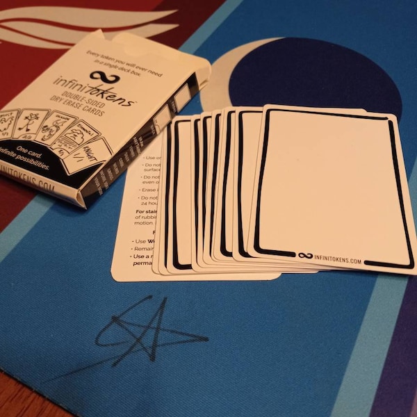 Dry Erase Cards/tokens - 10-pack (double-sided, Erasable, Reusable ...