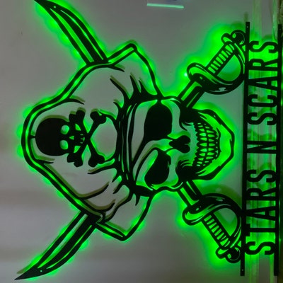 Custom Boricua Puerto Rico City Skyline Metal Wall Art LED Light ...